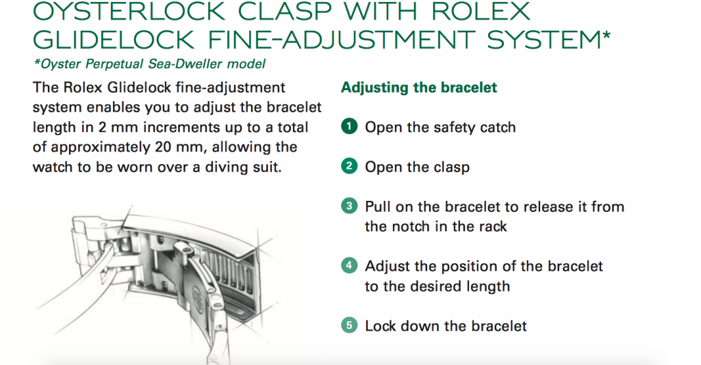 How To Adjust Rolex Glidelock Clasp - Millenary Watches