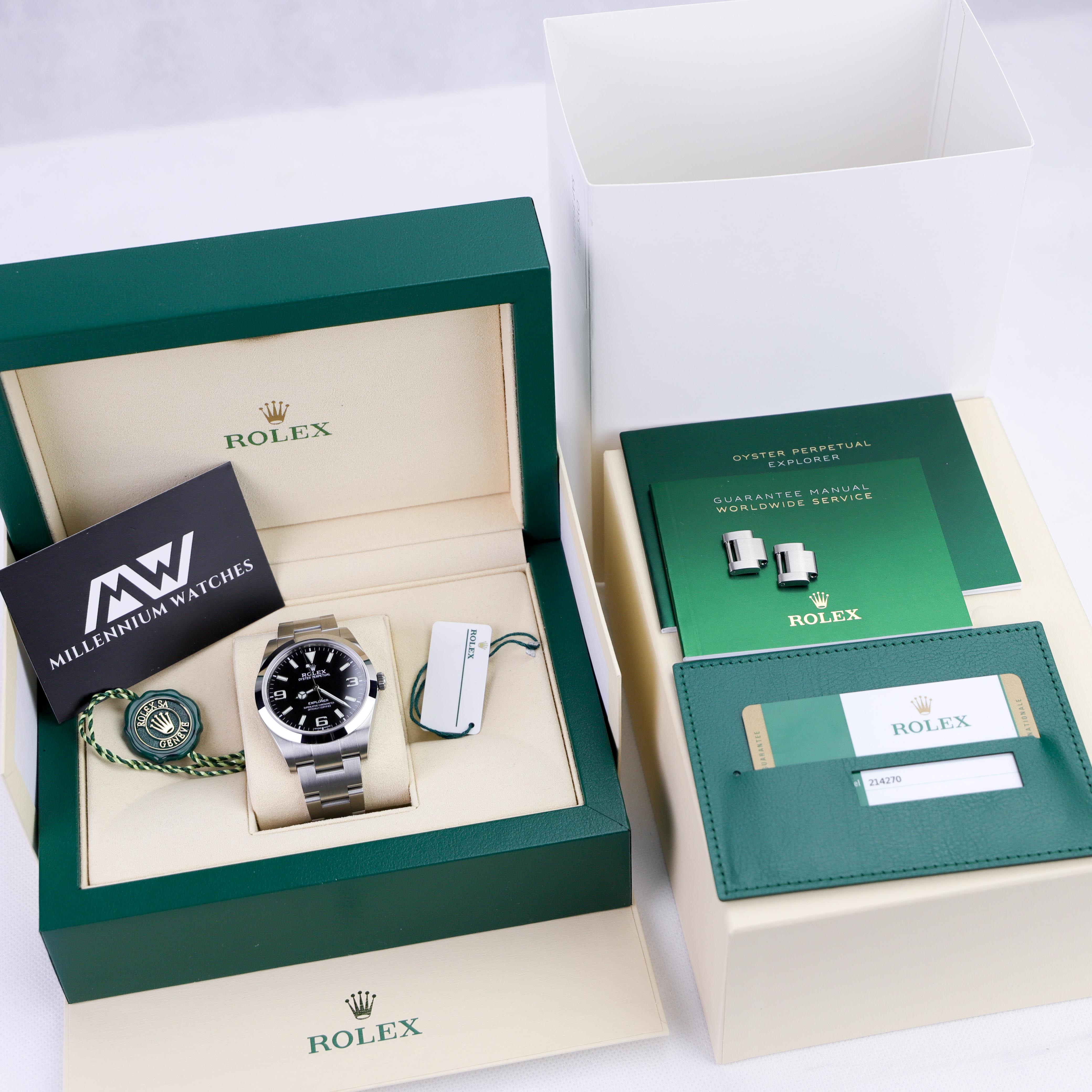 Rolex Explorer 214270 2018 NEW - Millenary Watches