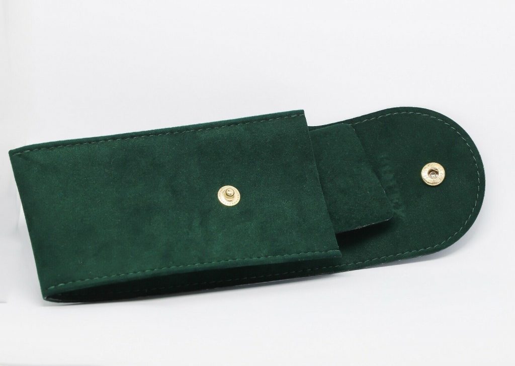 Rolex Green Suede Travel Service Pouch + insert - Millenary Watches