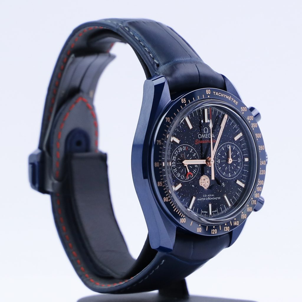 Omega Speedmaster Moonwatch Blue Side of Moon New 2019 304.93.44.52.03 ...