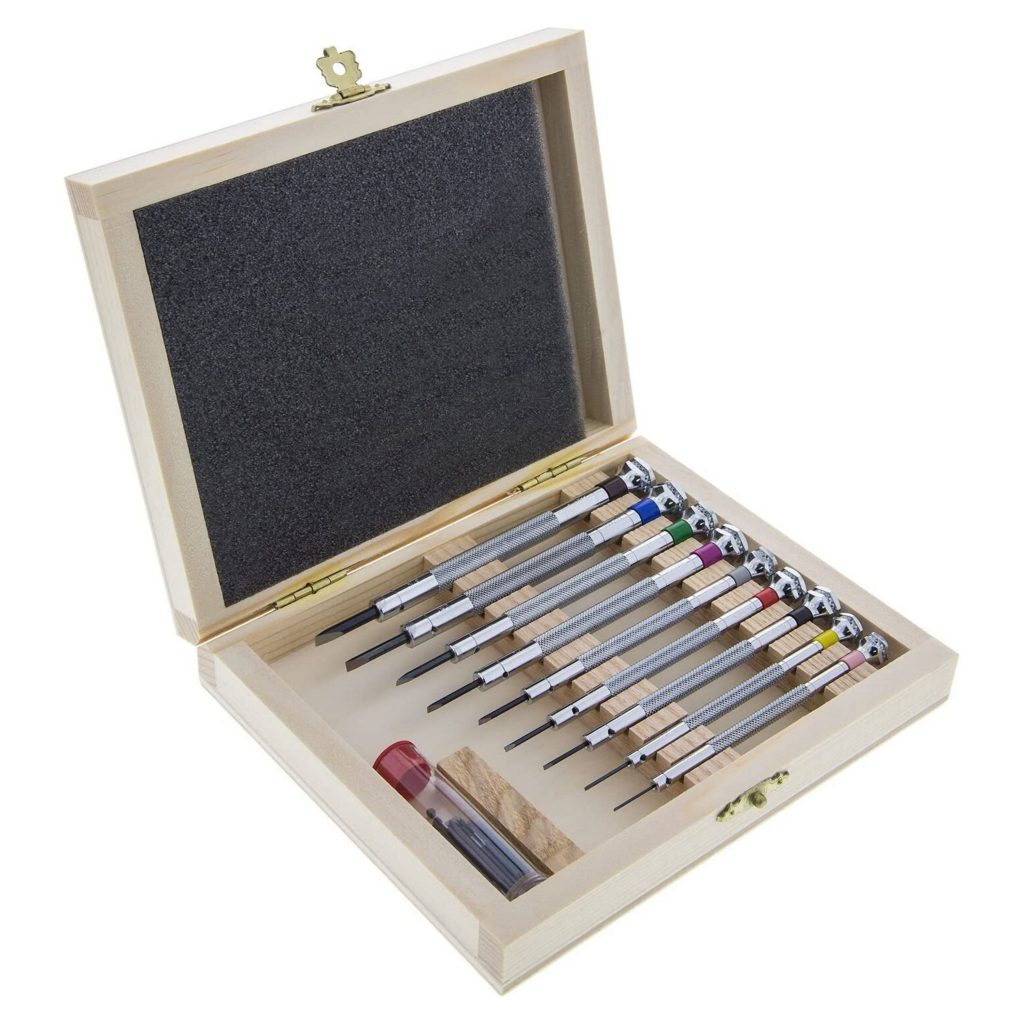Screw Screwdriver Set in Wooden Box - Millenary Watches