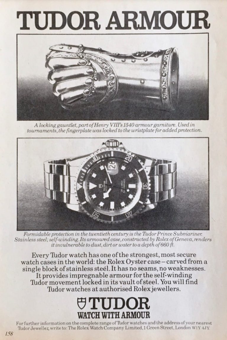 Vintage Tudor Advertisements Extensive List - Millenary Watches
