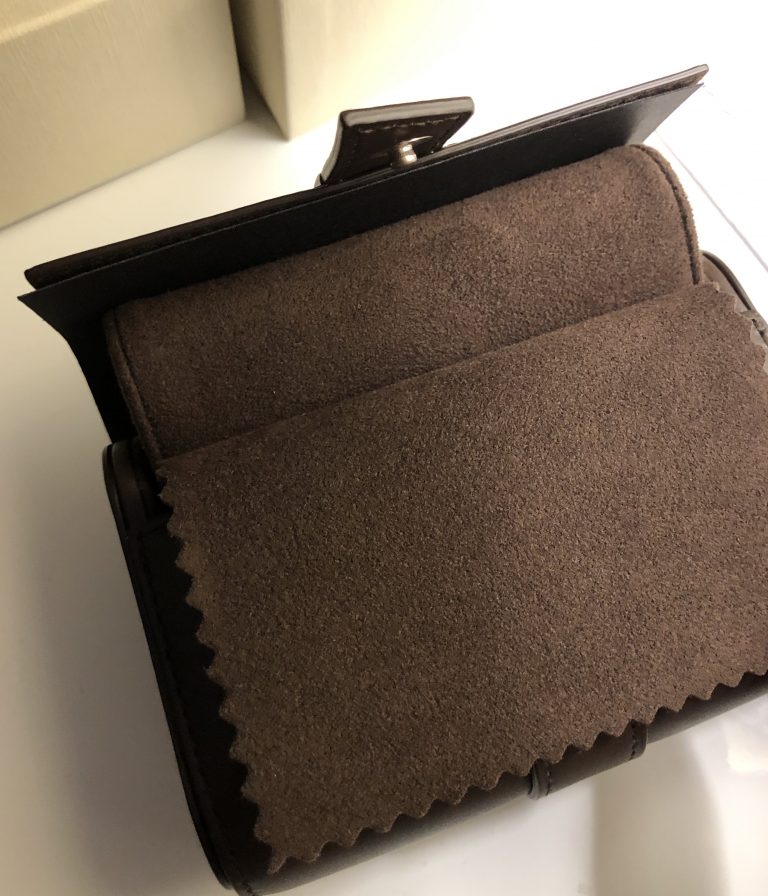 Rolex Luxury Dark Brown Leather Travel Case for 2 Watches - Millenary ...