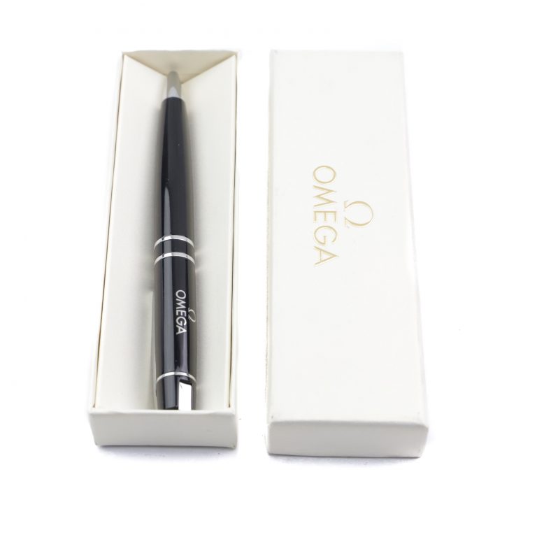 Omega Black Ballpoint Pen Brand new - Millenary Watches