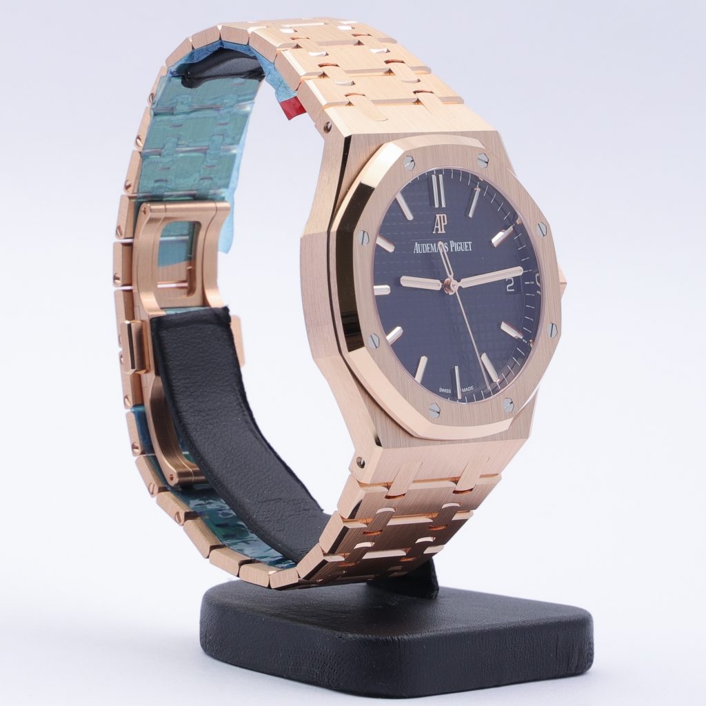 Audemars Piguet Royal Oak Rose Gold Black Dial 15500OR Unworn 2022 ...