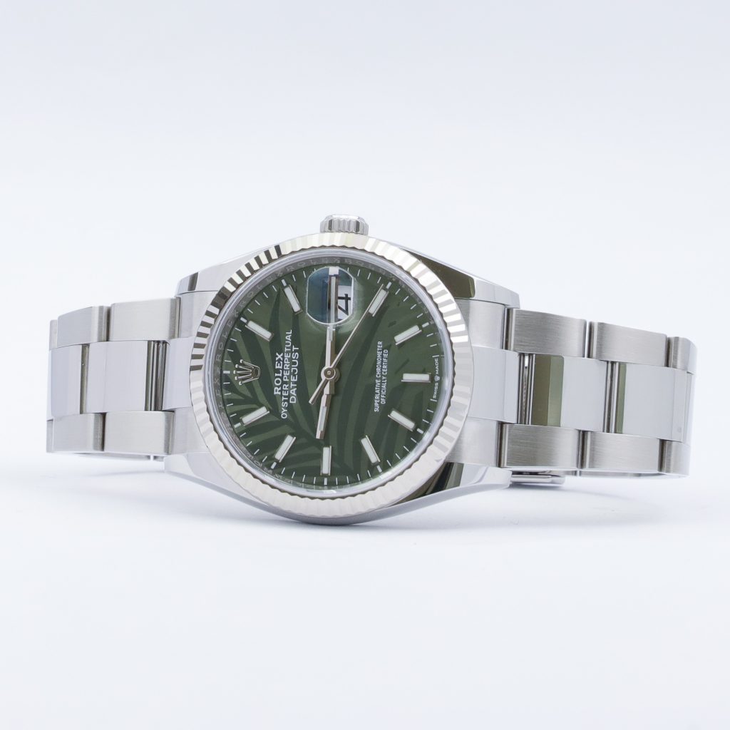 Rolex Datejust 36 126234 Oyster Bracelet Leaf Dial Fullset 2021 ...