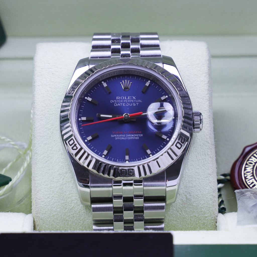 Rolex Datejust Turn-O-Graph 116264 Blue Dial Fullset 2008 - Millenary ...