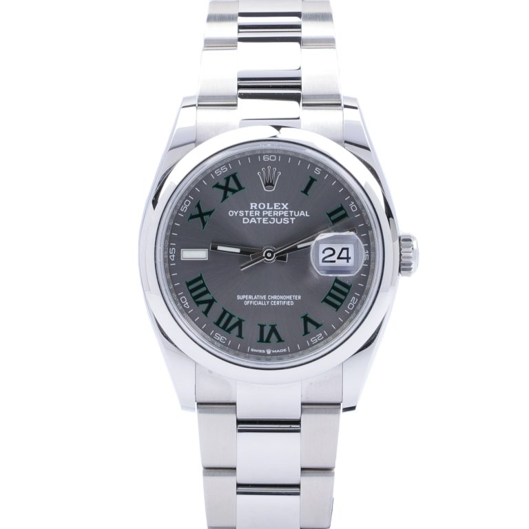 Rolex Datejust 36mm 126200 Wimbledon Dial Oyster 2022 - Millenary Watches