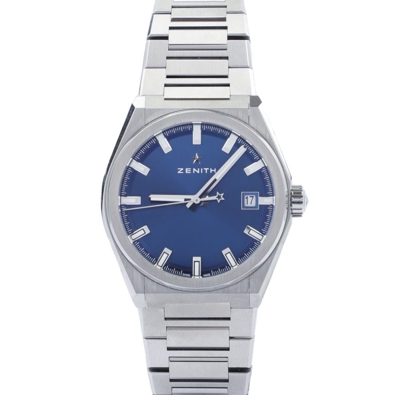 Zenith Defy Classic Titanium 95.9000.670/51.M9000 41mm blue dial Unworn ...