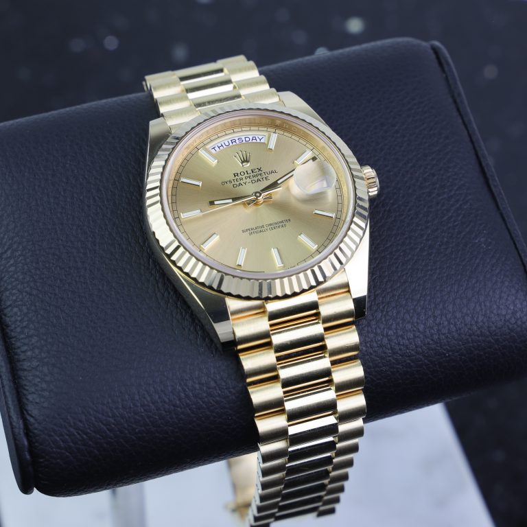 Rolex Day-Date 40 228238 Champagne Dial Fullset 2016 - Millenary Watches